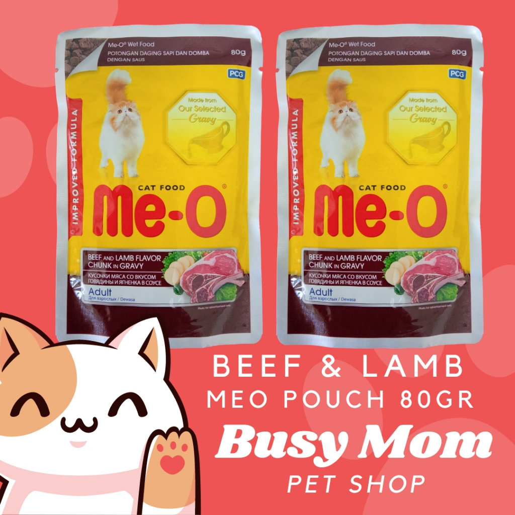 Jual Me-o Pouch 80gr Sachet Makanan Kucing Basah Meo | Shopee Indonesia