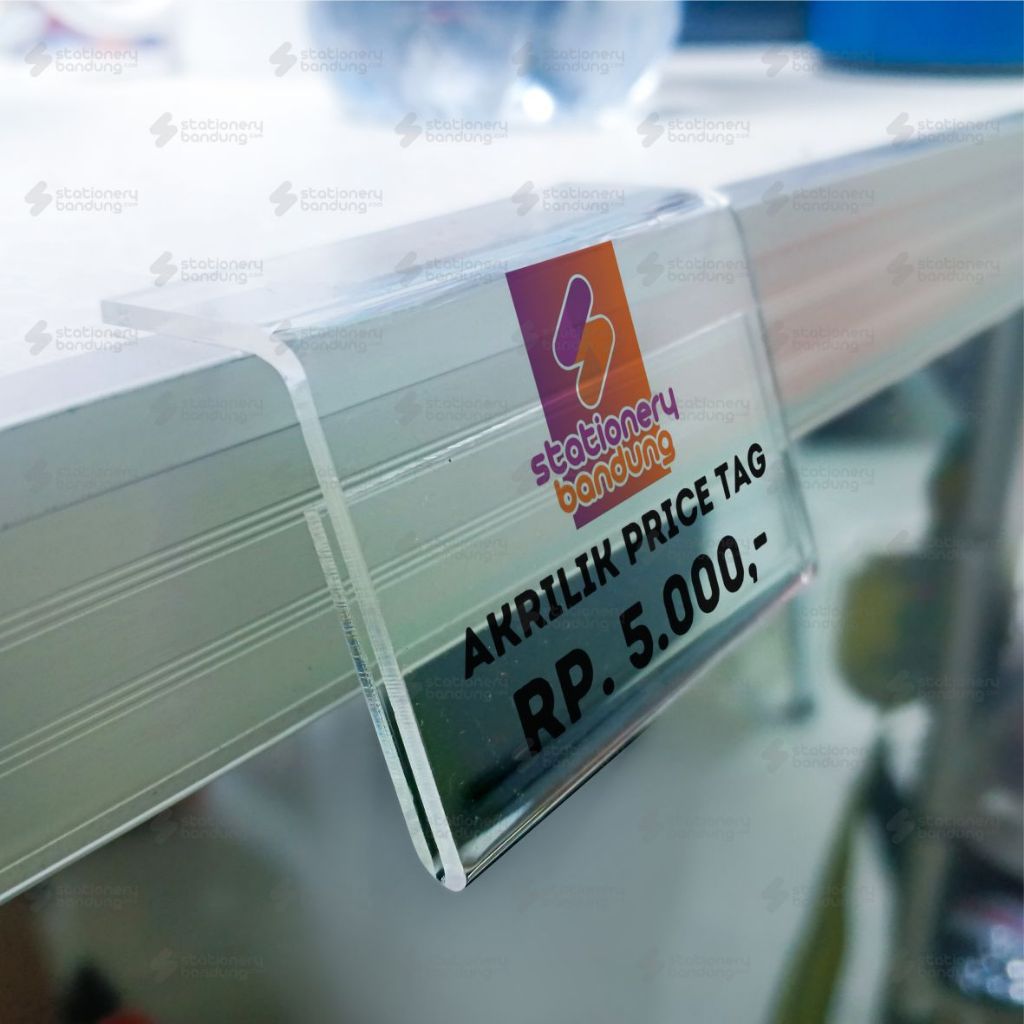 Jual Label Tag card disaplay harga akrilik acrylic produk price tag ...