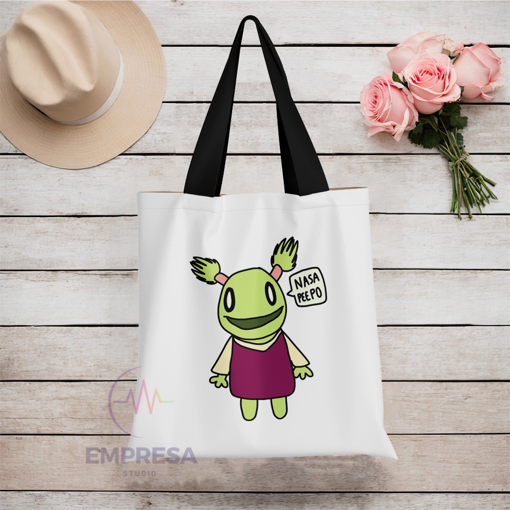 Jual Happy Mona Nanalan Nasa Peepo Tote Bag Bottle Sport Gift | Shopee ...