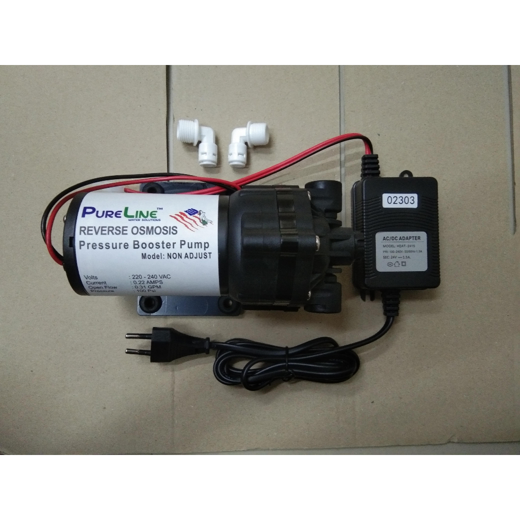 Jual Pompa RO Pureline 24 Volt / Booster Pump 24 V Reverse Osmosis ...