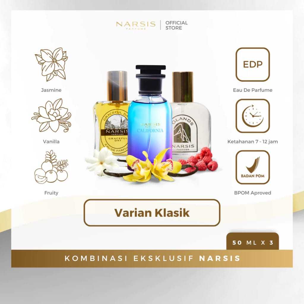 Jual PAKET MIX Narsis Graceful Day Eau de Perfume + Narsis Glands Eau ...