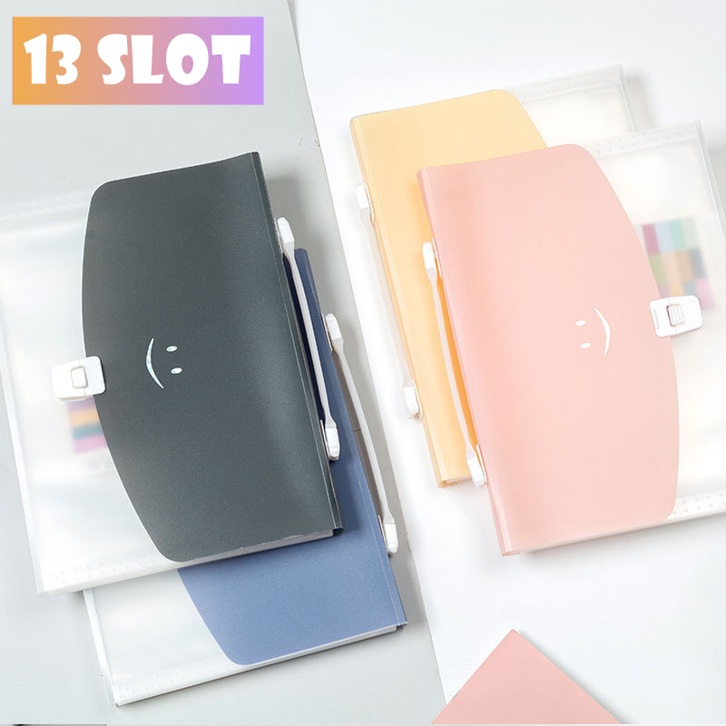 Jual map plastik dokumen A4 13 slot /Map Folder A4/map Keeper Pocket ...