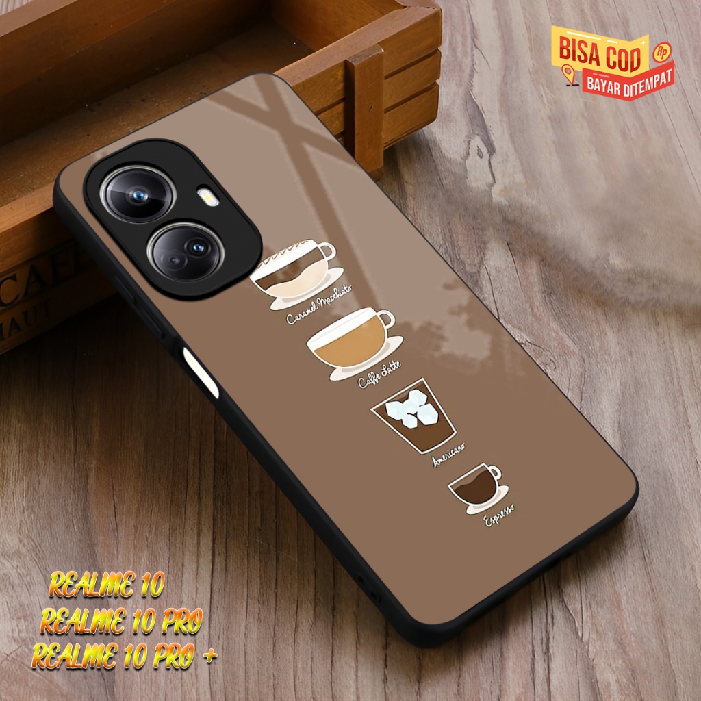Jual (CC245) SOFTCASE GLASS KACA KILAU REALME 10 10 PRO PLUS 5G CASING TPU GLASS BISA SEMUA TIPE ...