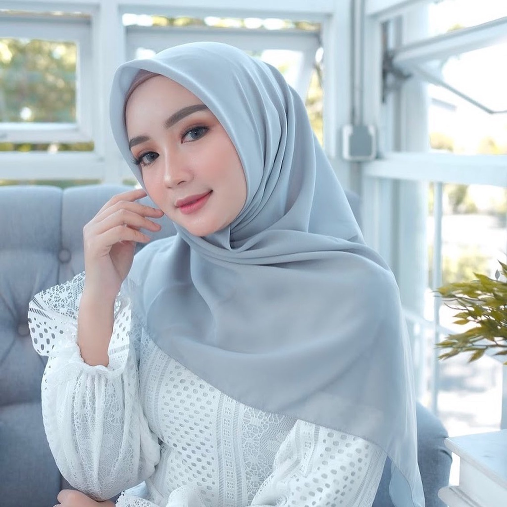 Jual [ COD ] Bella Square 50 Warna Hijab Segiempat Premium Anti Letoy | Shopee Indonesia