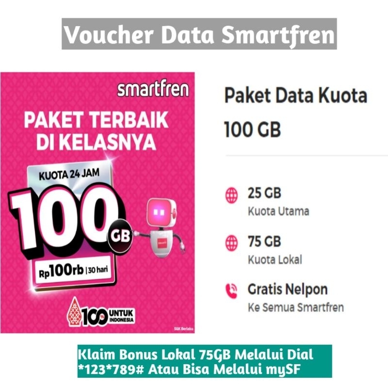 Jual Kuota Data Smartfren 100GB Full 24 Jam. | Shopee Indonesia