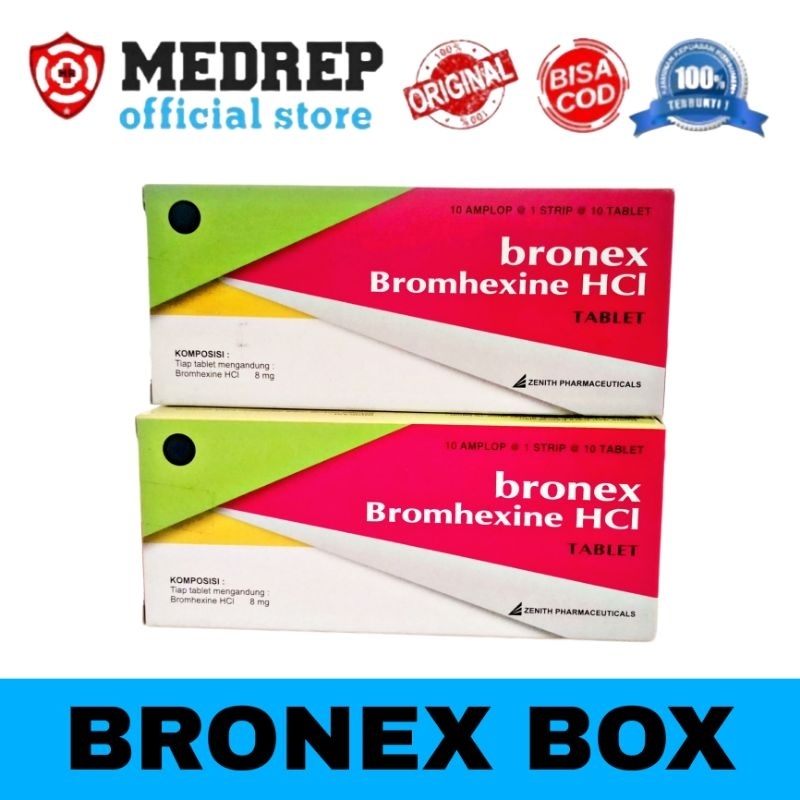 Jual BRONEX TABLET PERBOX obat pengencer dahak | Shopee Indonesia