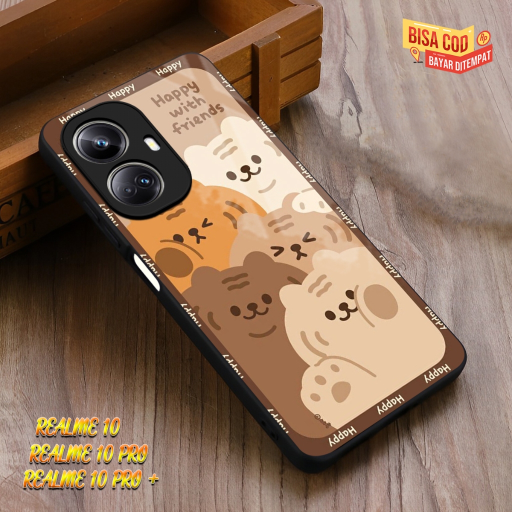 Jual (CC272) SOFTCASE GLASS KACA KILAU REALME 10 10 PRO PLUS 5G CASING TPU GLASS BISA SEMUA TIPE ...