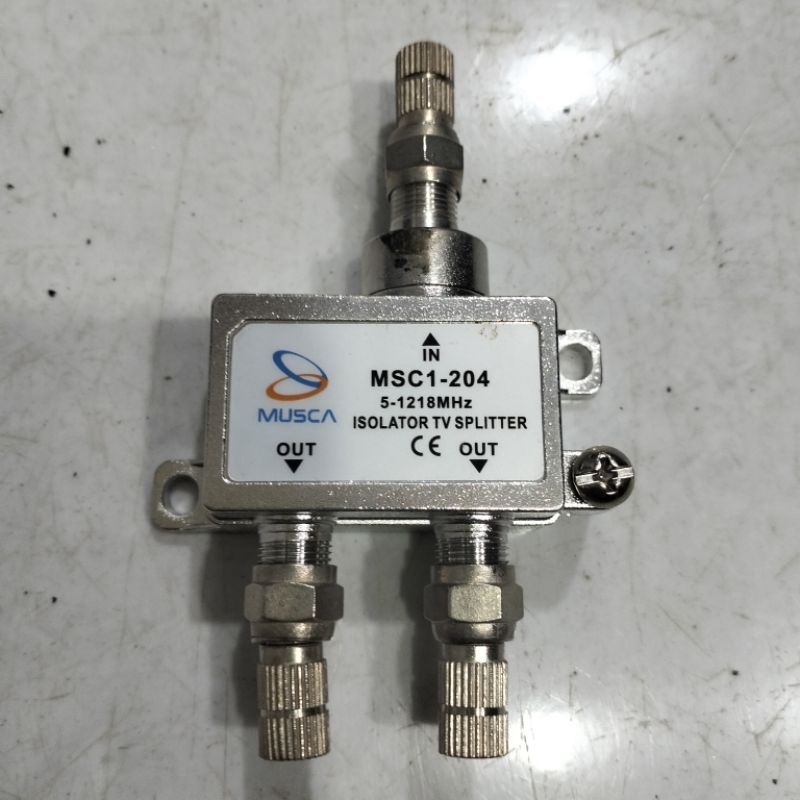 Jual SPLITTER TV/SPLITTER 2WAY PLUS KONEKTOR F SPLITTER TV 2CABANG ...