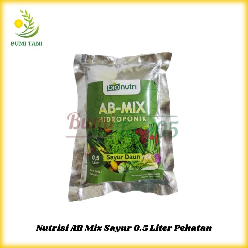 Jual Nutrisi Pupuk AB Mix Sayuran Daun 0.5L Untuk 100 Liter Larutan ...