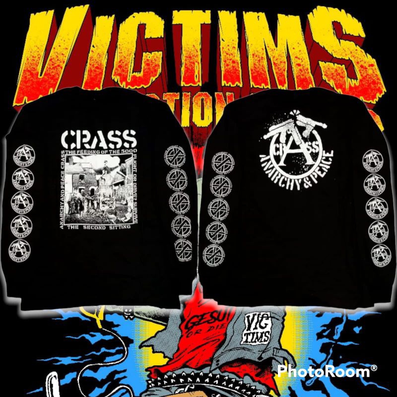 Jual KAOS BAND PUNK CRASS / LONGSLEVEE | LENGAN PANJANG | Shopee Indonesia