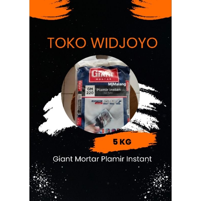 Jual Plamir Instan Kering Giant Mortar 220 5 Kg | Shopee Indonesia