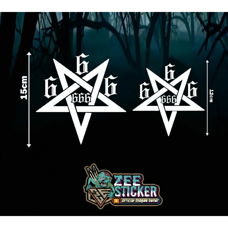Jual stiker bintang 666 , stiker cutthing, stiker motor | Shopee Indonesia
