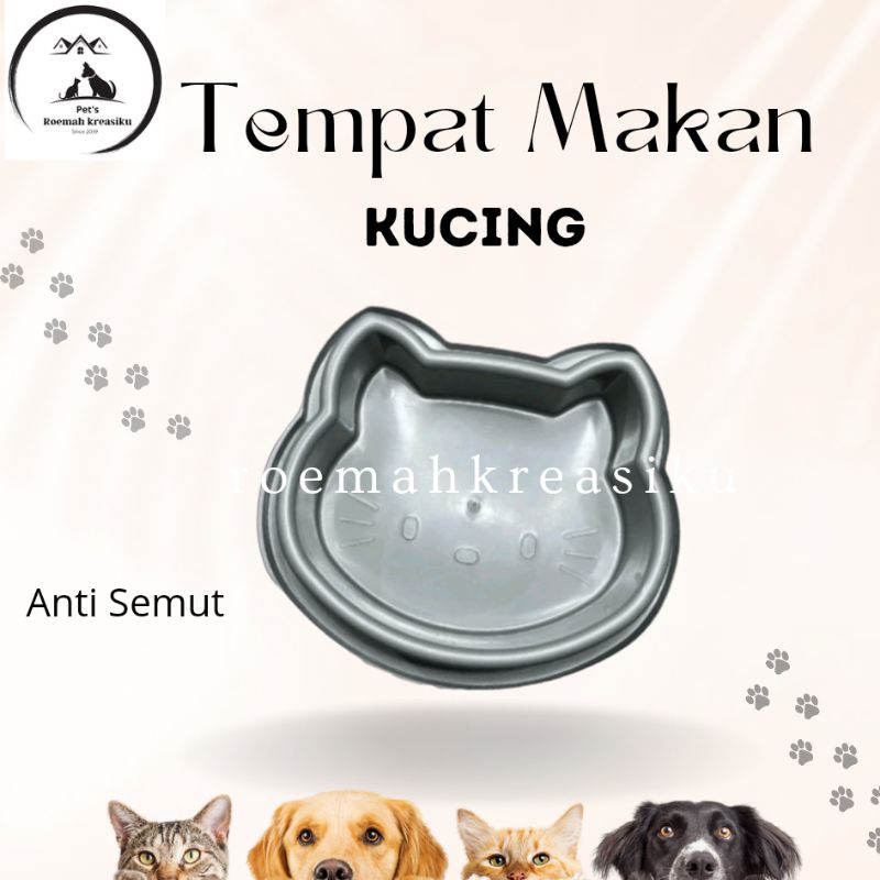 Jual tempat makan hewan# tempat makan kucing # piring hewan | Shopee ...