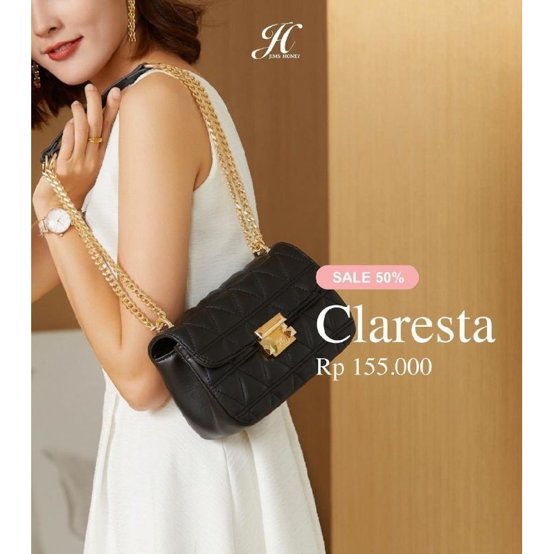 Jual Claresta Bag Jims Honey(khusus warna hitam dan putih) | Shopee ...