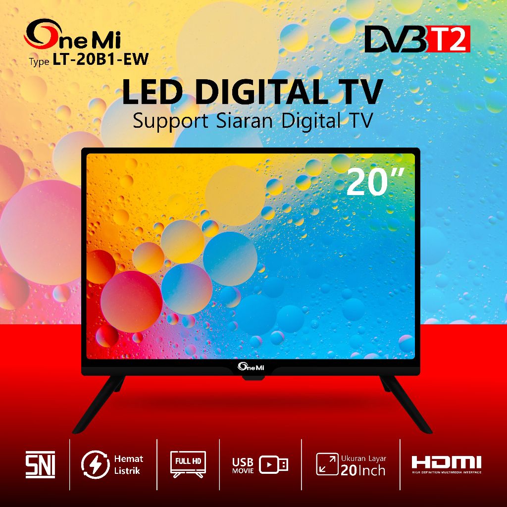 Jual Tv Digital Murah Di Bawah 1 Juta Tv Onemi 20 Inch Wide | Shopee ...