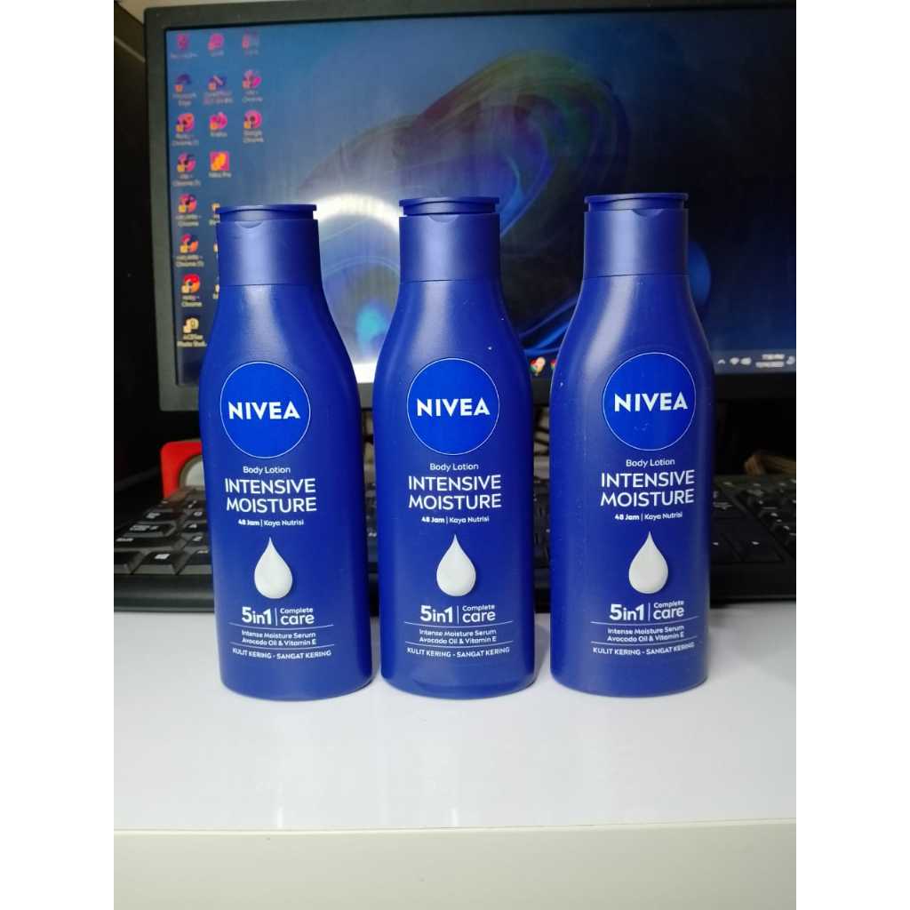 Jual ( PROMO ) NIVEA Body Intensive Lotion 190ml Triplepack 100% ORI ...