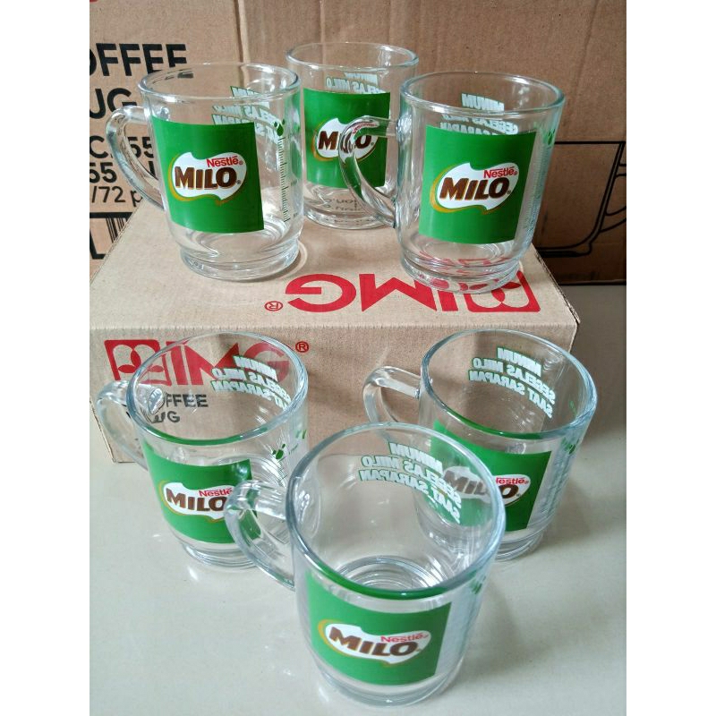 Jual GELAS MILO ISI 6pcs BAHAN TEBAL 175ml | Shopee Indonesia