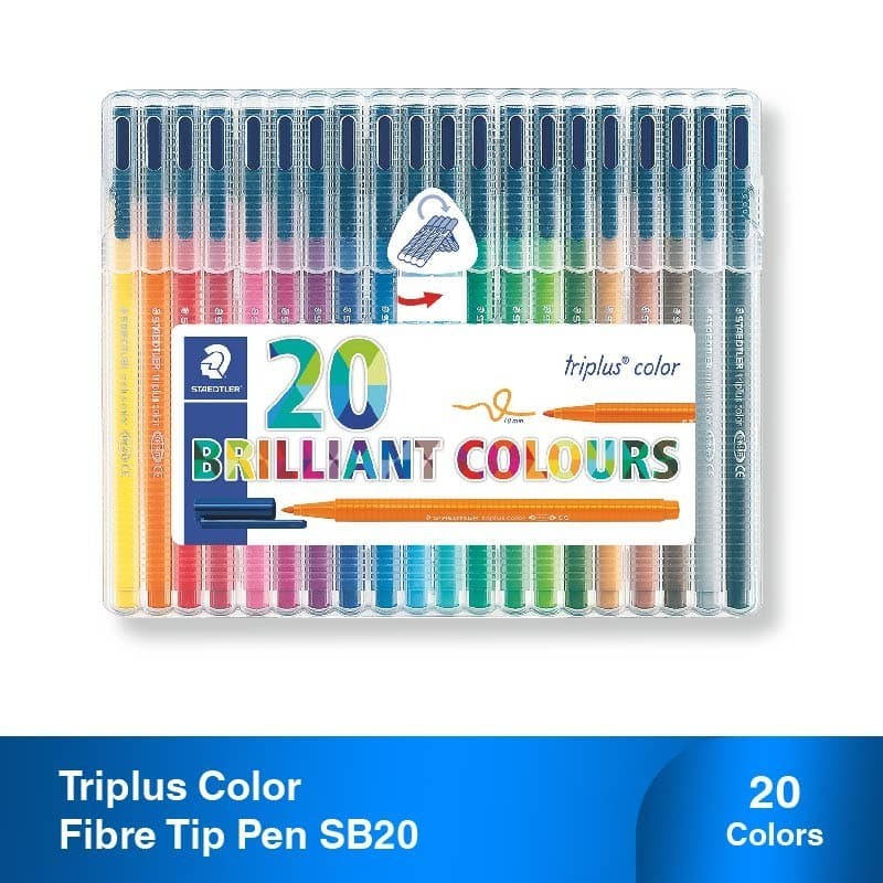 Jual Stationery Haul - Spidol Pen / Pulpen Staedtler Triplus Fibre Tip ...