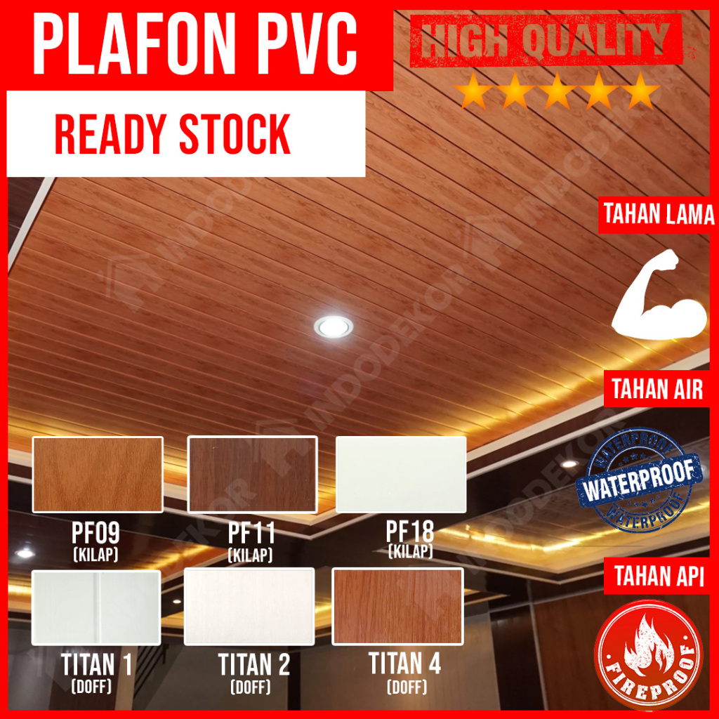Jual Plafon PVC 4 Meter / Plafond PVC | Shopee Indonesia