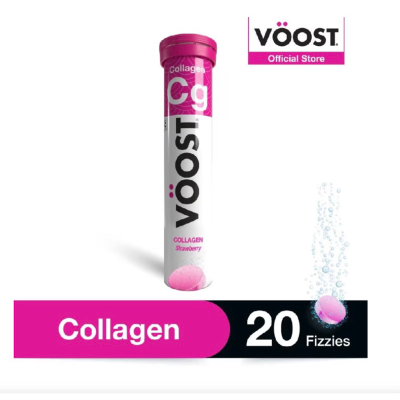 Jual voost collagen effervescent vitamin supplement tablet 20s | Shopee ...