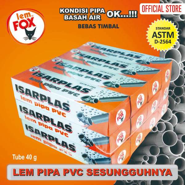 Jual Lem Fox Isarplas Tube 40 gram Bundling 12 pcs | Shopee Indonesia