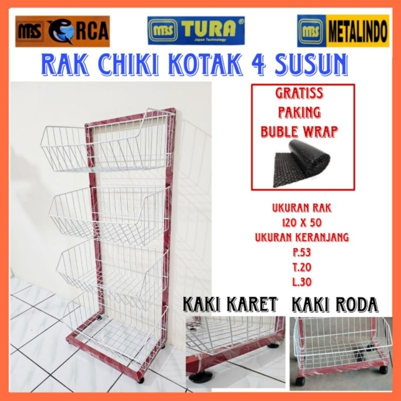 Jual Rak Chiki Rak Display MBS Rak 4 Susun Serbaguna | Shopee Indonesia