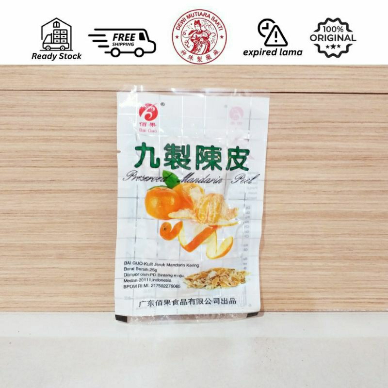Jual Kulit Jeruk Mandarin Kering preserved mandarin peel 25g | Shopee ...