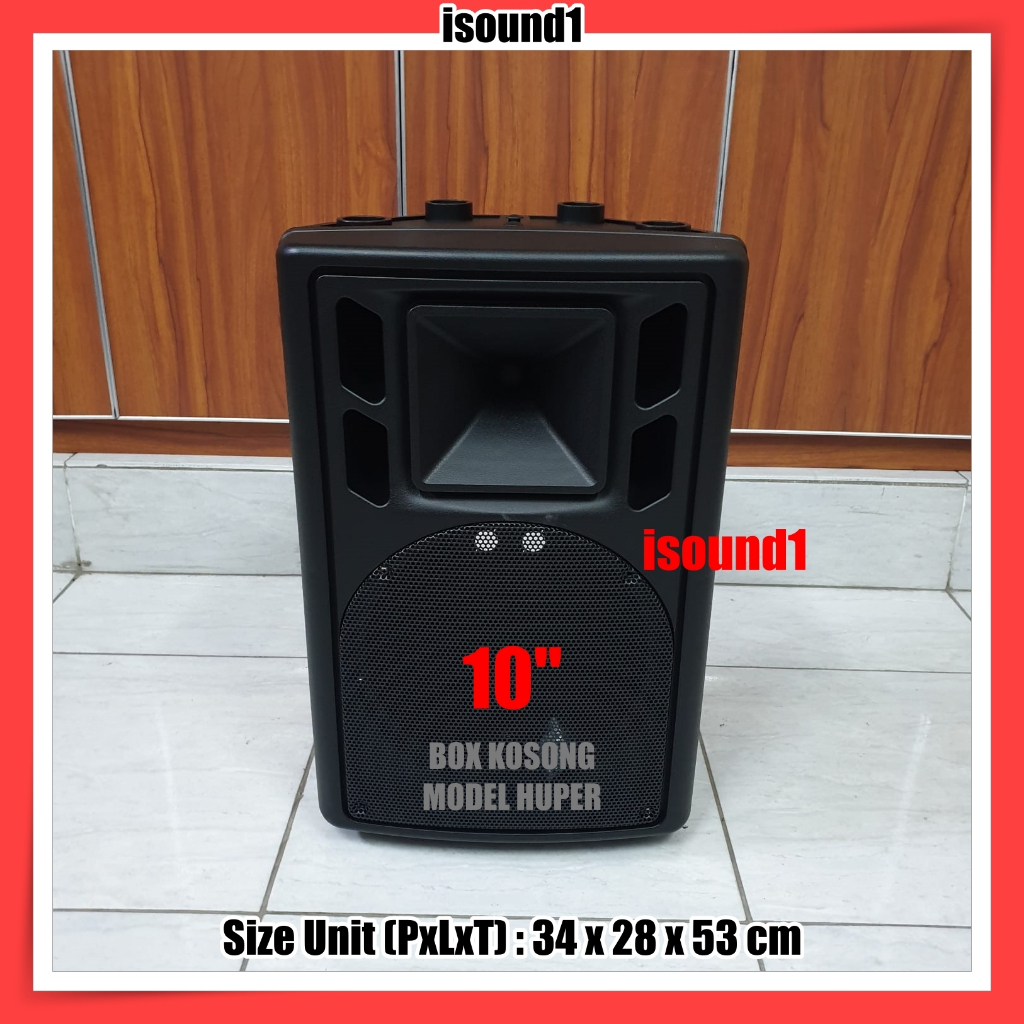 Jual Box speaker fiber plastik 10 inch model HUPER import box kosong ...