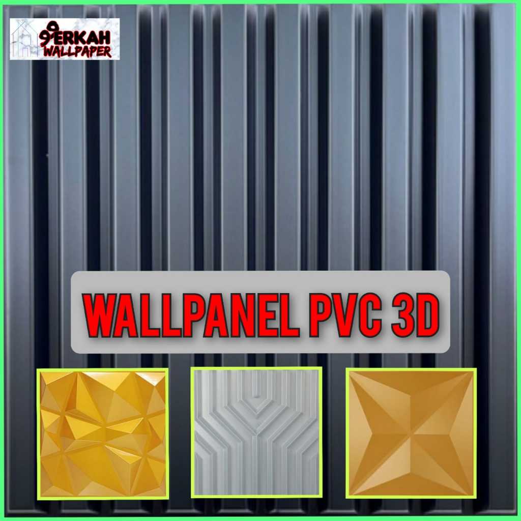 Jual Wallpanel PVC 3D 1MM / Wallpaper Dinding Ornamen Motif Timbul 3 ...