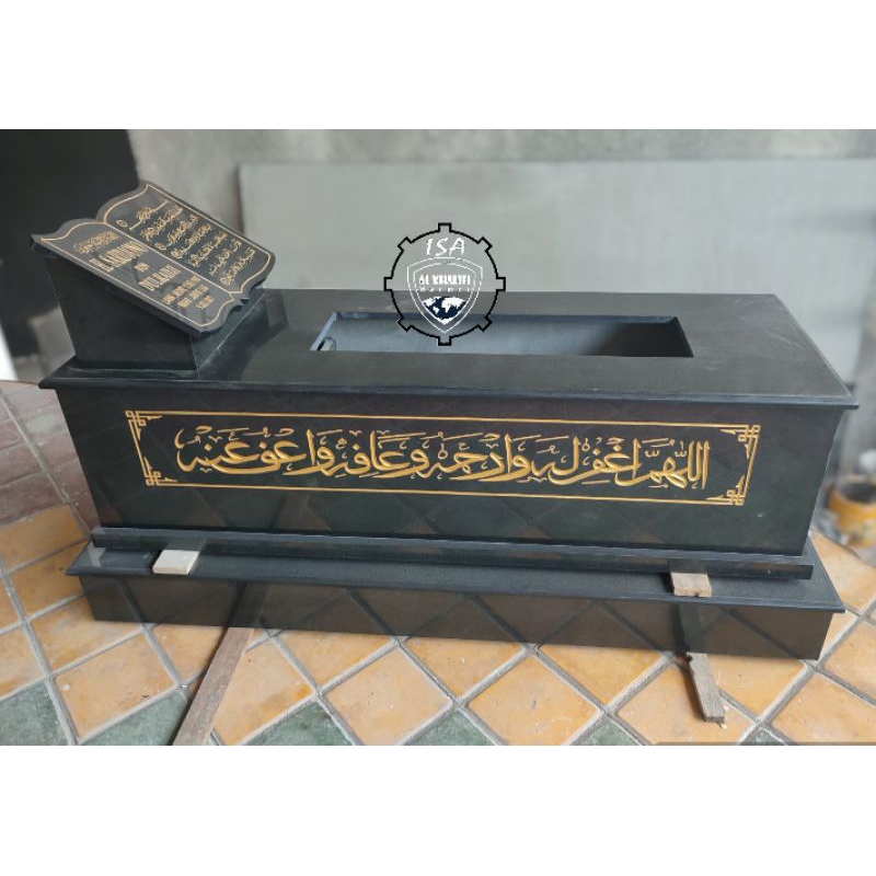 Jual KIJING MAKAM UJE KALIGRAFI BATU GRANIT ANDESIT ASLI/KIJING MAKAM ...