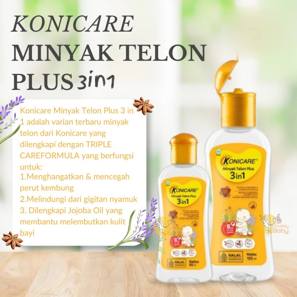 Jual minyak telon plus konicare 3in1 125ml | Shopee Indonesia