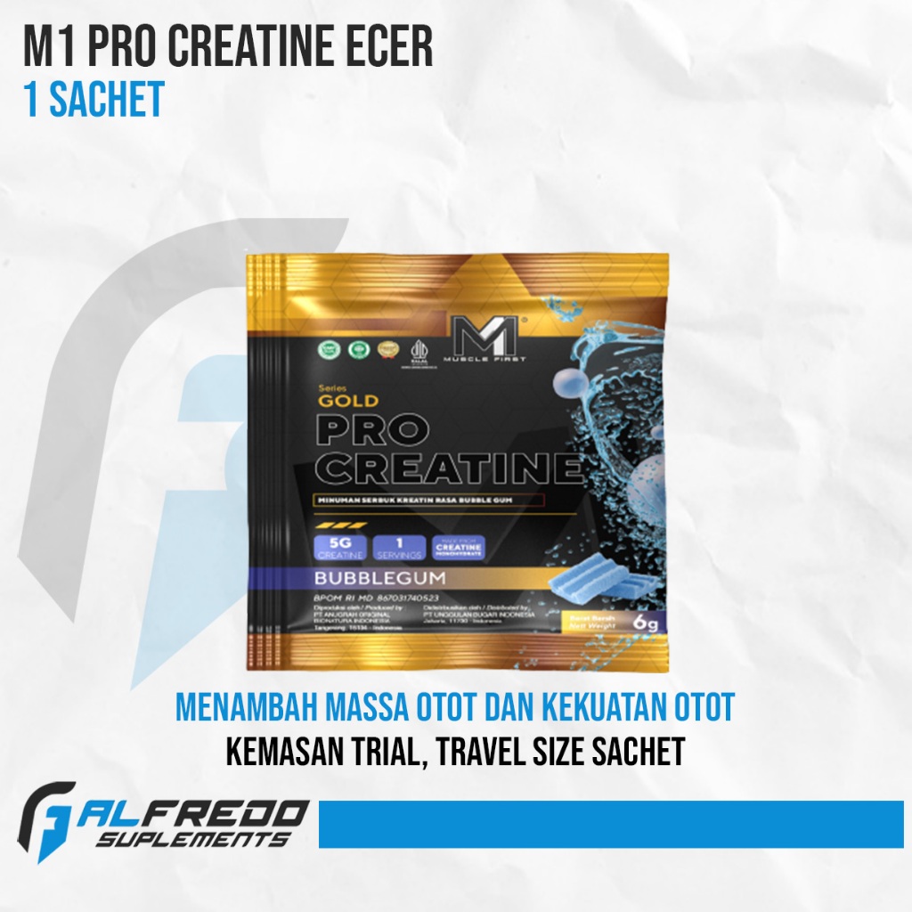 Jual M1 Muscle Pro Creatine 1 Sachet Tester | Shopee Indonesia