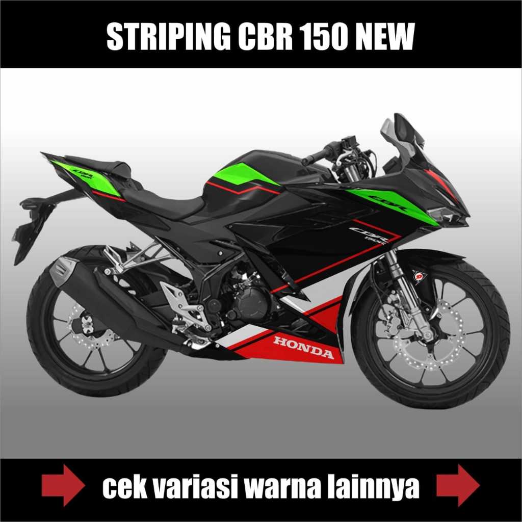 Jual STIKER STRIPING MOTOR CBR 150 BARU K45R LIVERY ZX10R / SEMIFULL BODY / STICKER DECAL ALL ...