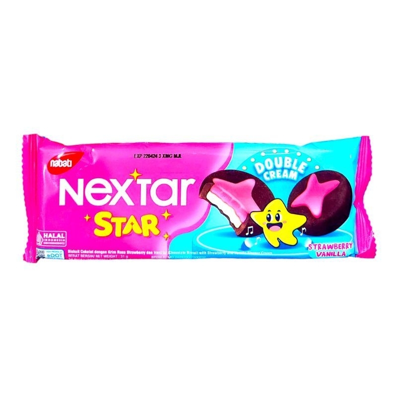 Jual Gokil icious Bet: NEXTAR STAR Biskuit Coklat Renyah Krim Dobel ...