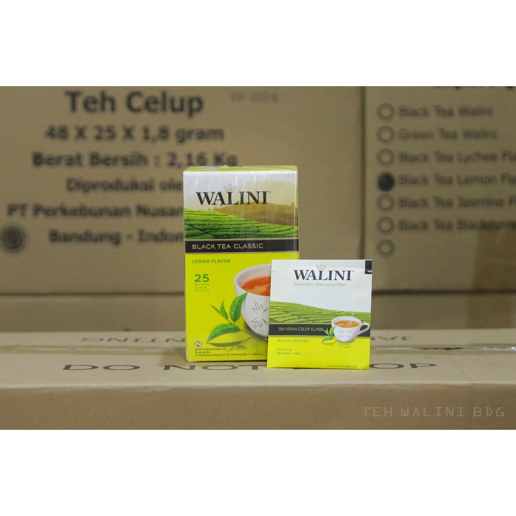 Jual Teh Walini Lemon 25s Kemasan Amplop/ Tea Bag | Shopee Indonesia