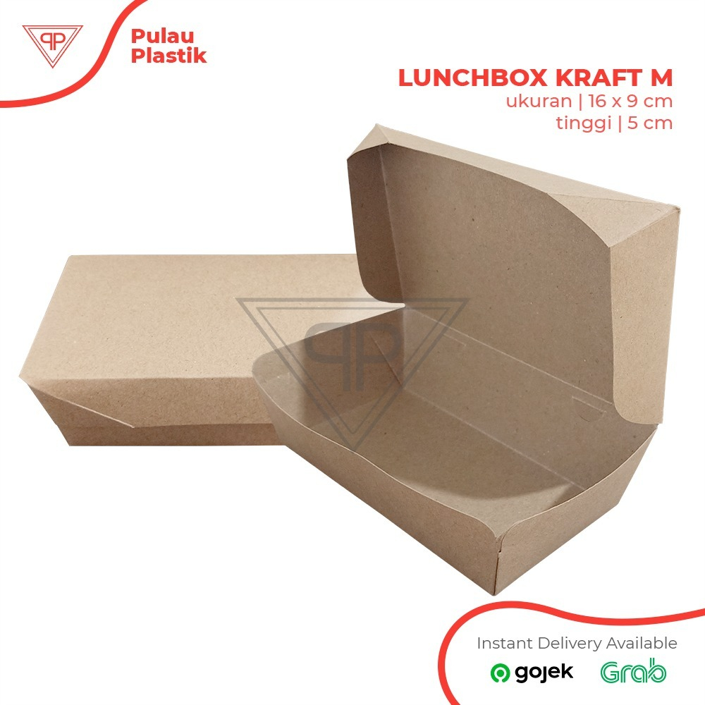 Jual Kraft Paper Lunch Box Ukuran M Laminasi / Box Ayam Geprek / Box ...