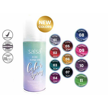 Jual SALSA Instant Mermaid Hair Color Spray | Semir Rambut Temporary ...