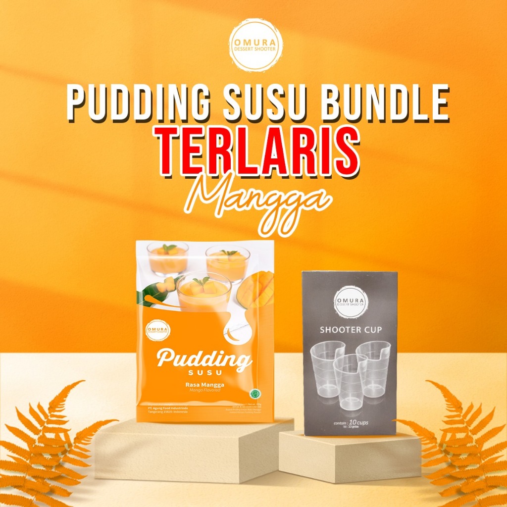Jual [BUNDLE CUP] Omura Dessert Shooter Puding Susu Rasa Mangga ...