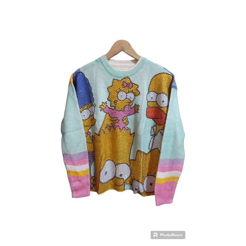 Jual THRIFT SWEATER SIMPSONS SUPER GEMOY ADA HIASAN MONTE" PREMIUM ...