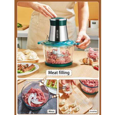 Jual Meat Grinder Bahan Kaca Magic 2L Penggiling Daging dan Bumbu Masak ...