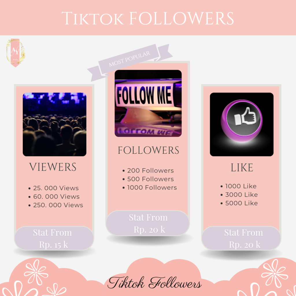 Jual Tiktok Follower | Jasa Tambah | Pengikut | FYP Like Share View Tik ...