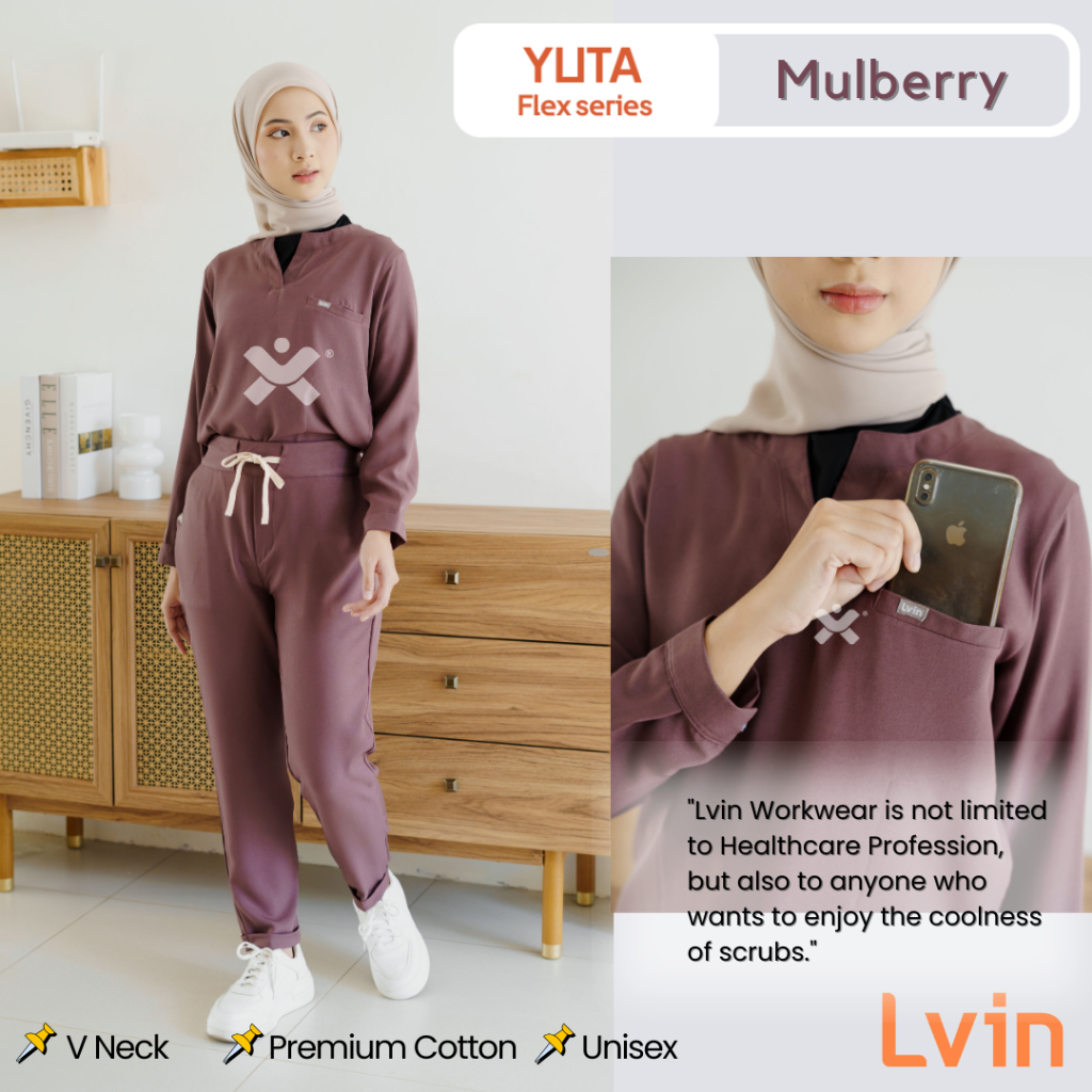 Jual [ Lvin ] FLEX V - YUTA - Baju OKA V neck Lengan Panjang / Baju ...