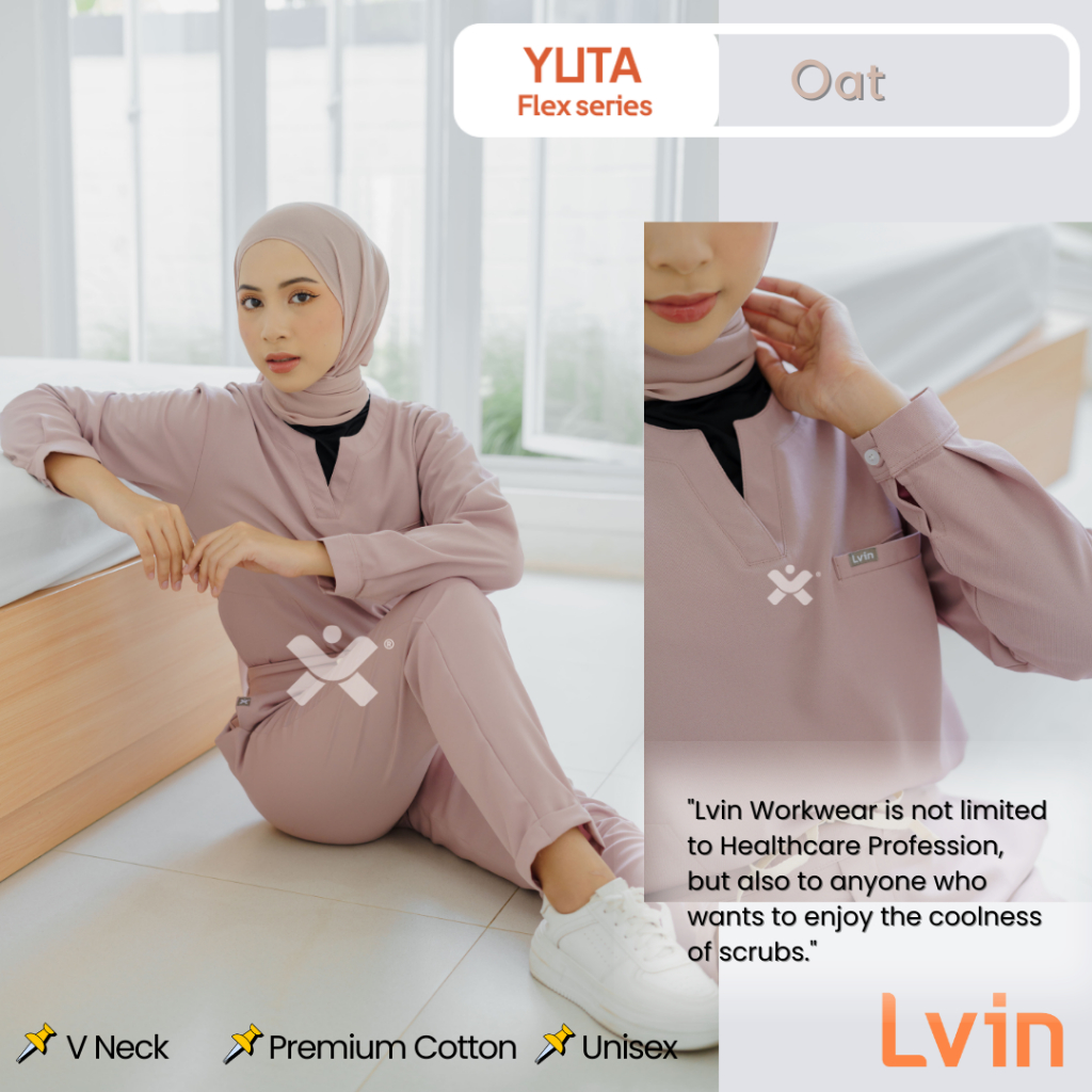 Jual [ Lvin ] FLEX V - YUTA - Baju OKA V neck Lengan Panjang / Baju ...