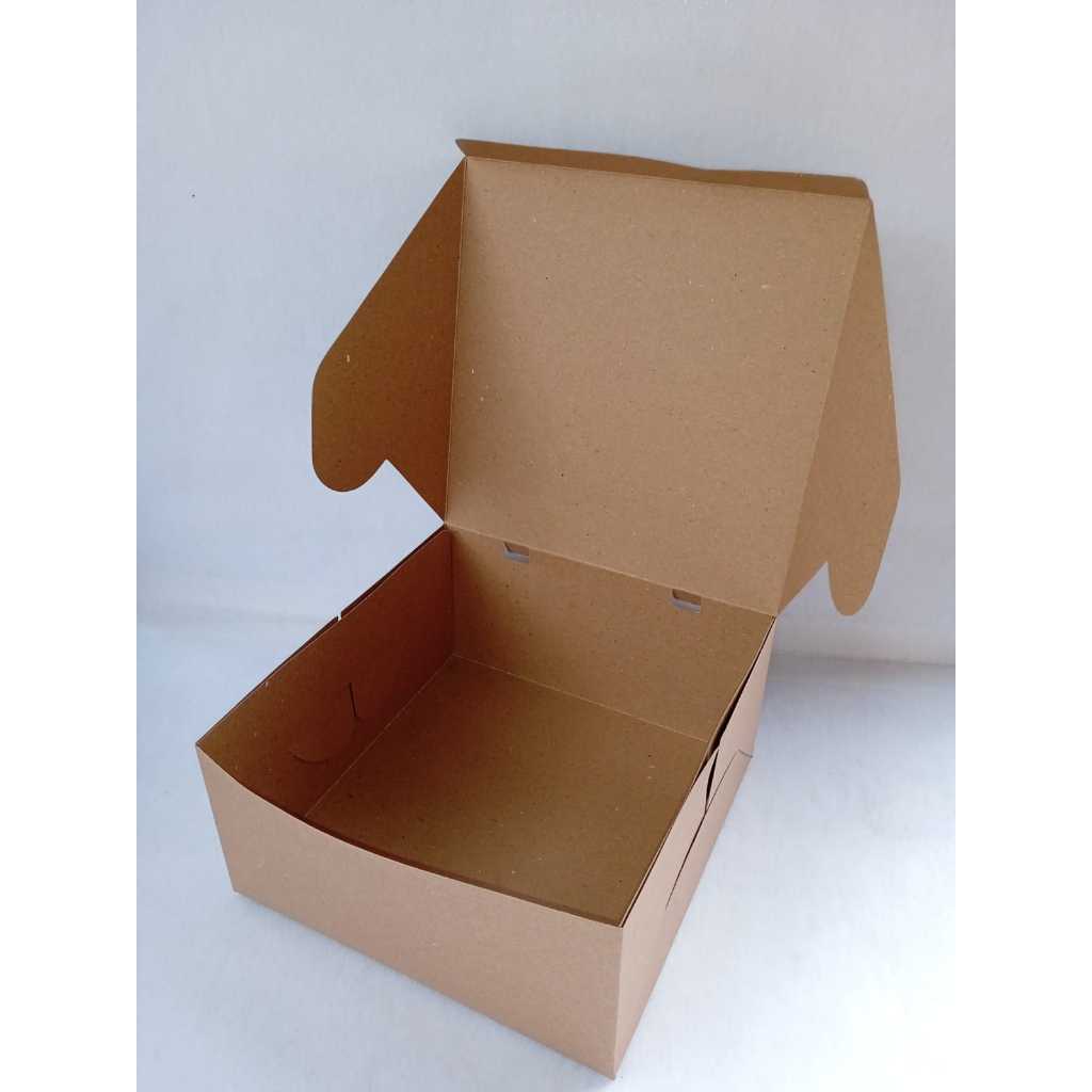 Jual Dus kotak nasi 20x20 / Kotak nasi kraft tebal 310 gsm / Katering ...