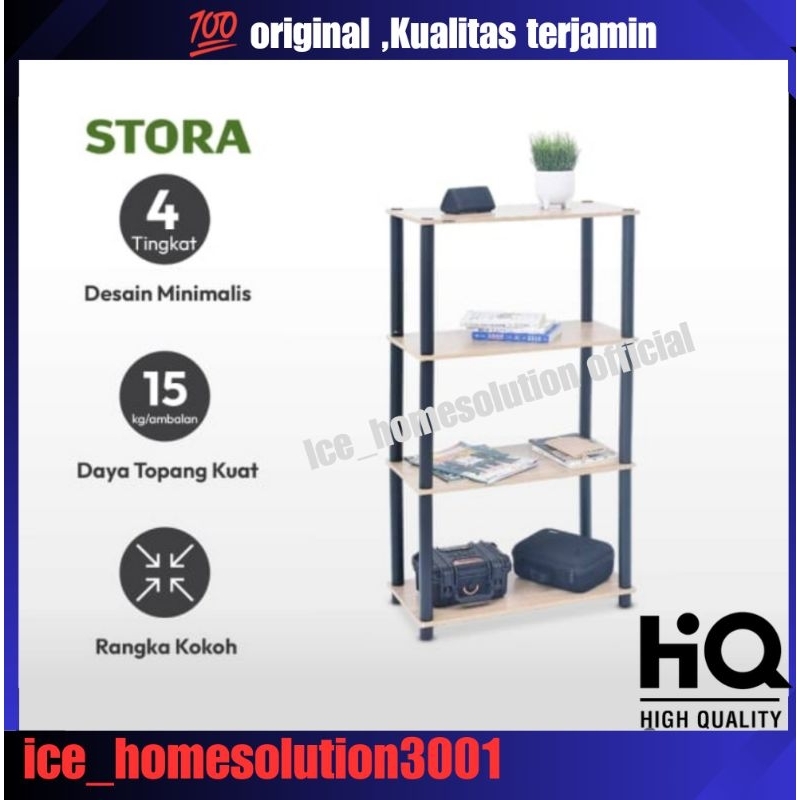 Jual Stora Rak 4 Tingkat Kayu - Cokelat/rak kayu/rak kayu tingkat ...