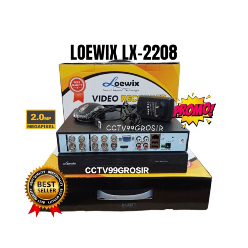 Jual LOEWIX DVR XMEYE 8 CHANNEL 2MP 1080P / DVR XMEYE 8CH 2MP 1080P ...