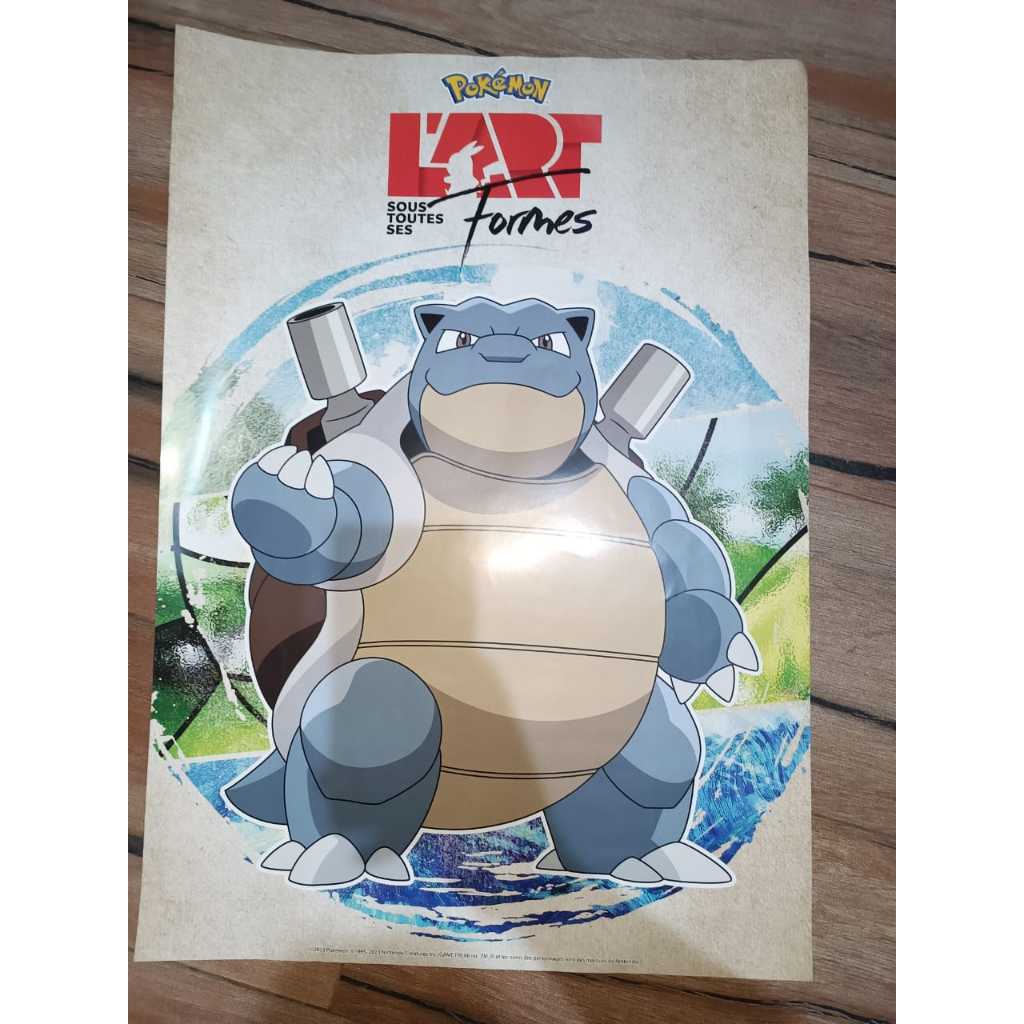 Jual Pokemon Blastoise Big Poster Original France Event Limited Edition ...