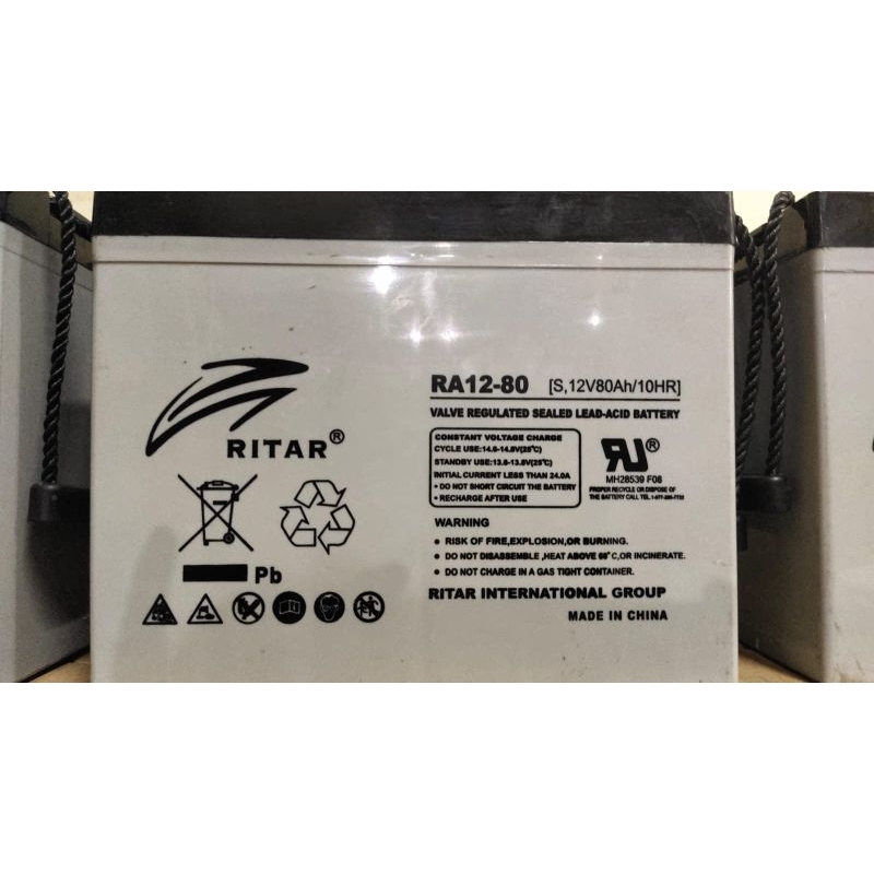Jual BATTERY vrla merek RITAR 12v 80ah | Shopee Indonesia