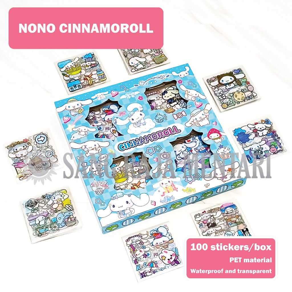 Jual Stiker MOMO NEW NONO Dapat Box isi 100 Lembar | Waterproof Sticker ...