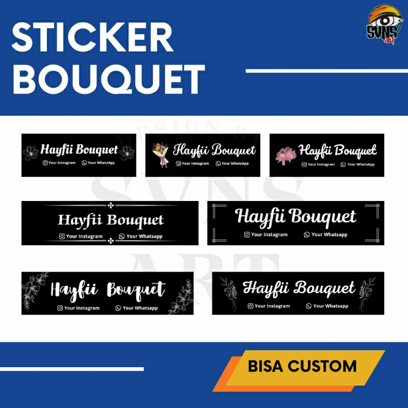 Jual STIKER BUKET STICKER BUCKET BOUQUET CUSTOM | Shopee Indonesia
